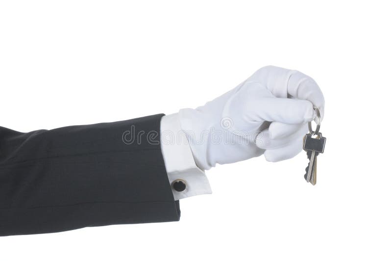 Butler with Keys stock image. Image of isolated, butler - 14228385