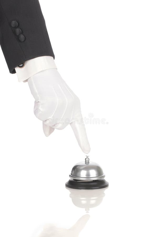 Butler with Call Bell stock image. Image of valet, bell - 6598681