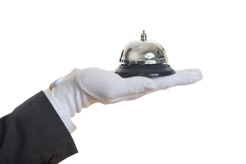 Butler with Call Bell stock image. Image of valet, bell - 6598681