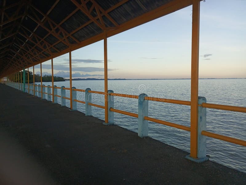 Buton Harbor Bridge Long Sea Stock Photo - Image of long, harbor: 317163460