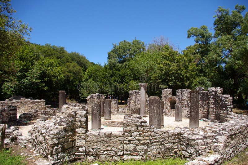 Butrint, Albanien. stockfoto. Bild von albanien, quadrat - 14594170