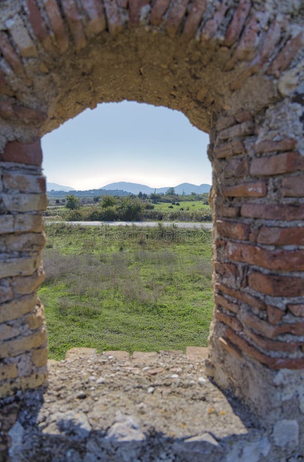 Butrint Landscape from Venetian Triangular Castle Stock Photo - Image ...