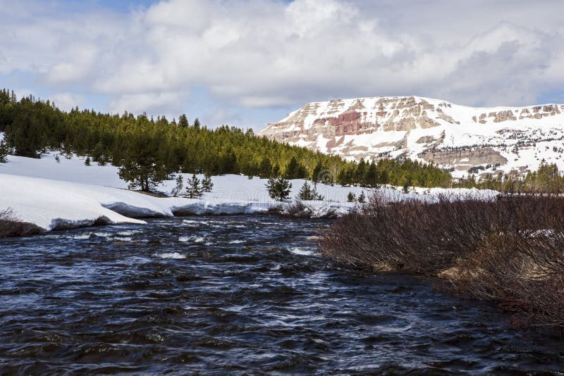 Beartooth Butte and Beartooth Lake Stock Photo - Image of natural ...