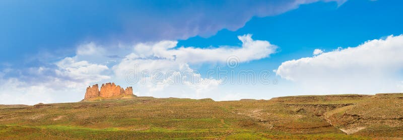 Butte at Halchita, UT stock image. Image of formation - 139485789