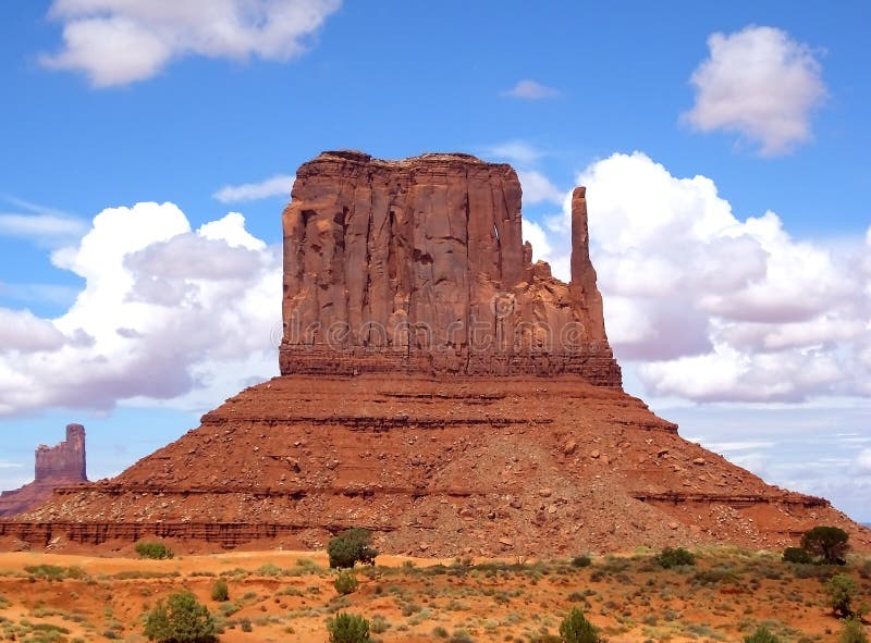 Butte in Monument Valley stock image. Image of america - 80597417