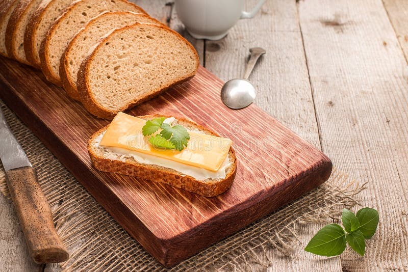 Butter and Bread for Breakfast Stock Image - Image of ingredient ...