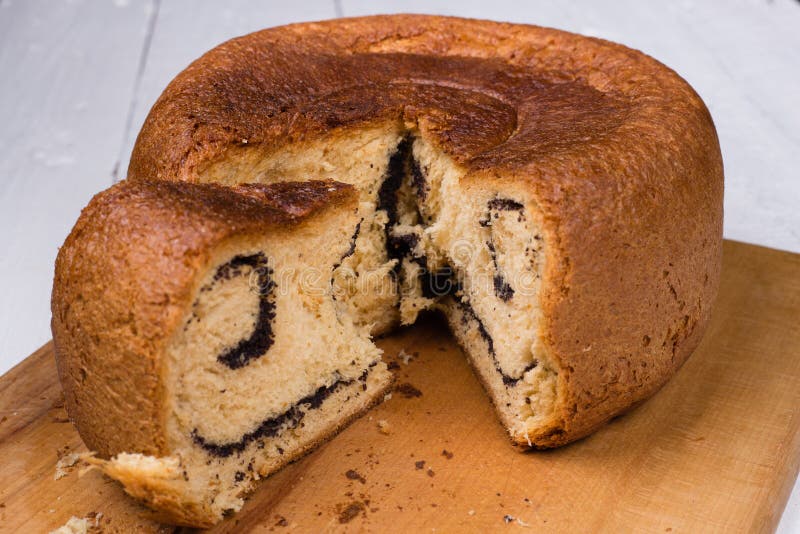 Butter Cake with Poppy Seeds Stock Photo - Image of delicious, piece ...