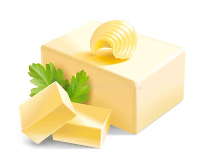Butter illustration stock vector. Illustration of margarine - 58056365