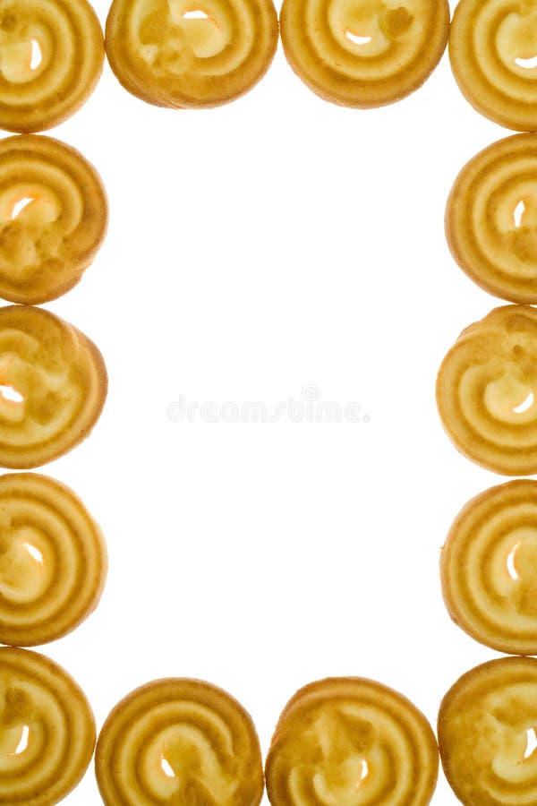 Butter cookie frame stock photo. Image of bakery, biscuit - 2601610