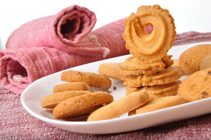 Butter Cookies stock photo. Image of coffee, plate, eating - 18019104