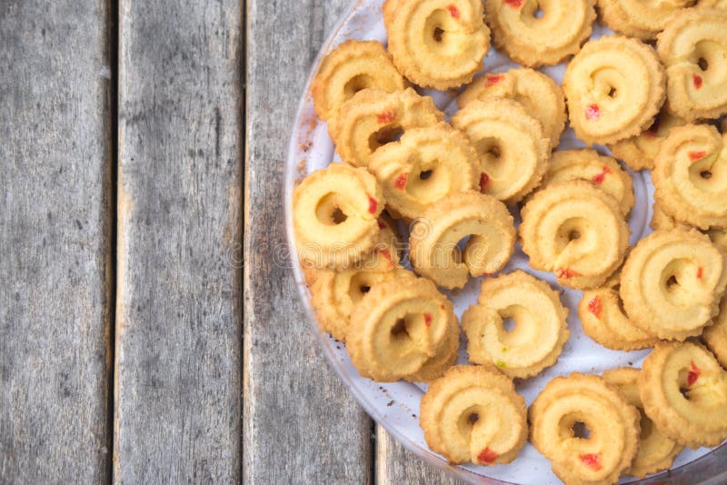 Butter cookies stock image. Image of oatmeal, coffee - 75933481