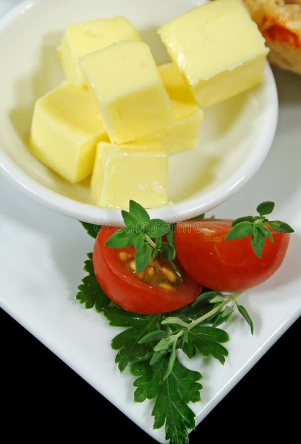 Butter Cubes stock image. Image of garnish, appetizing - 2189853