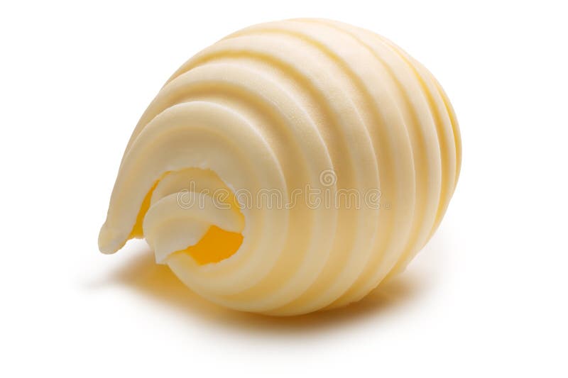 Butter Spread Curl Roll, Path,top Stock Photo - Image of curl, dairy ...