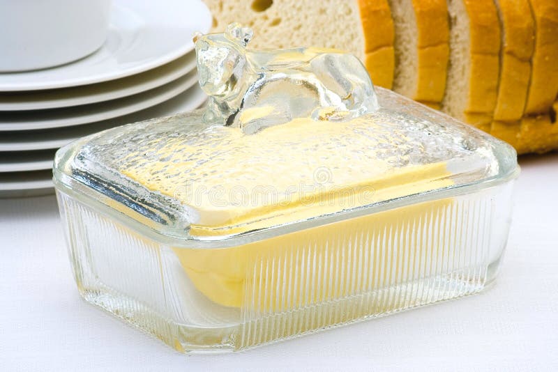 Butter dish stock photo. Image of dish, bread, plates - 21605276