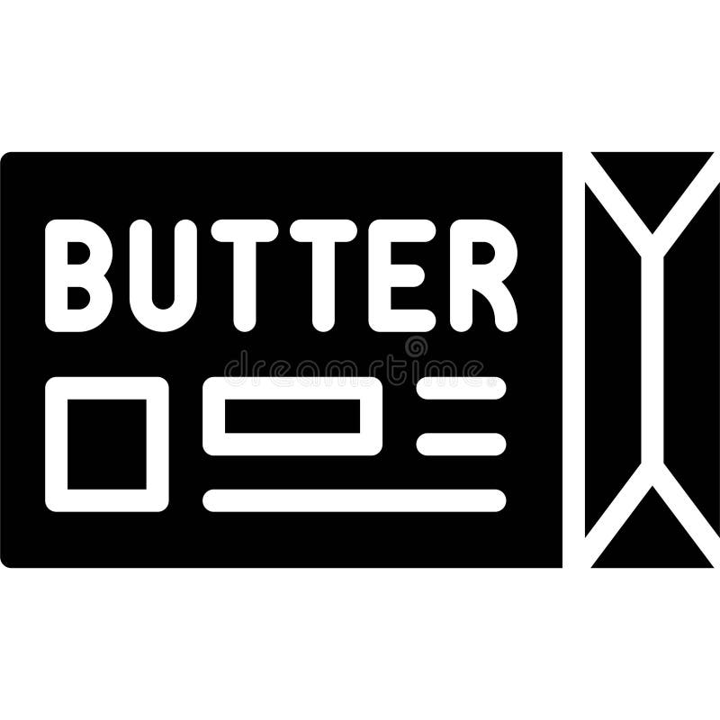 Butter Icon, Bakery and Baking Related Vector Stock Vector ...