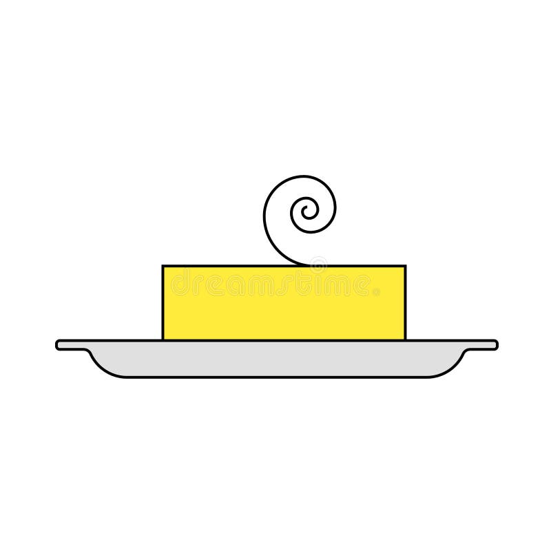 Butter Icon stock vector. Illustration of diet, butter - 202735720