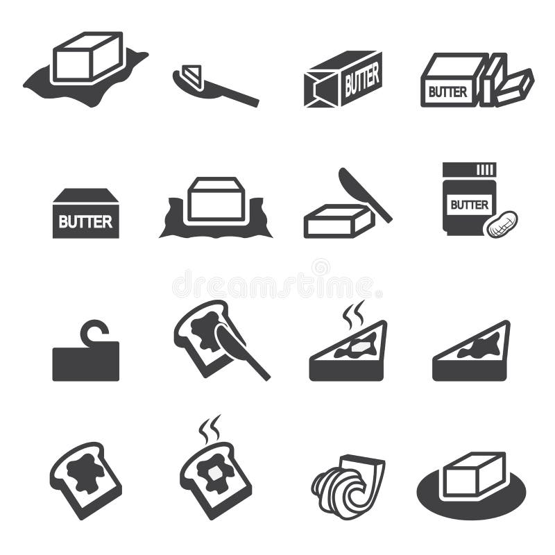 Butter icon stock vector. Illustration of product, nuts - 49951012