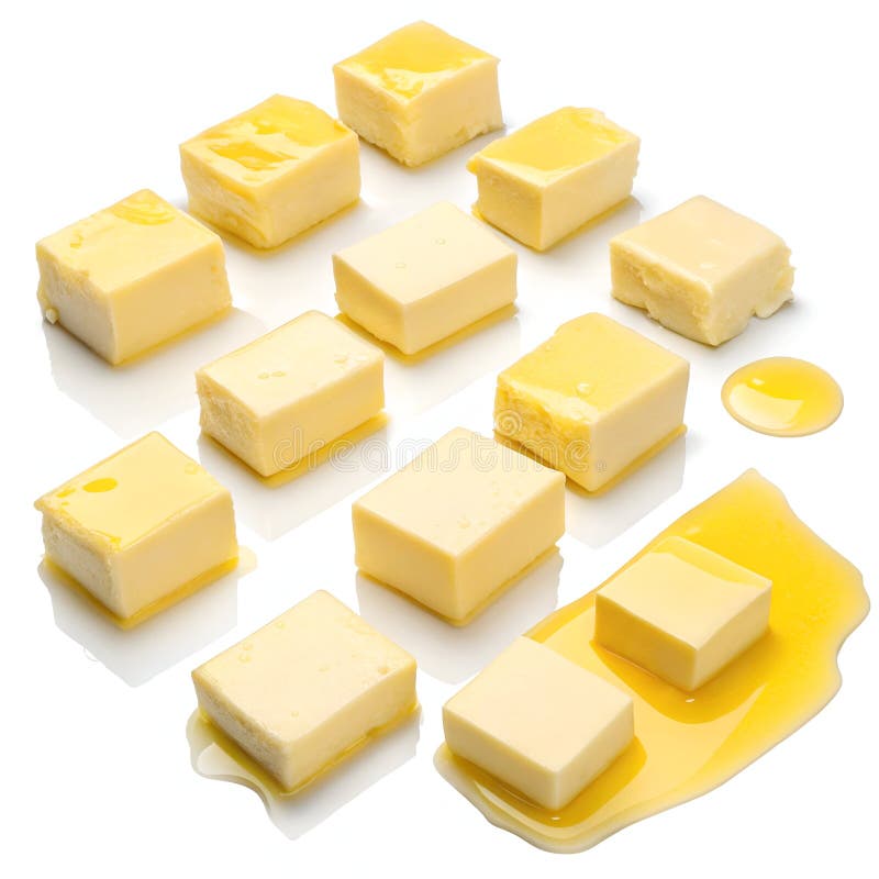 Butter and Melted Butter stock illustration. Illustration of foods ...