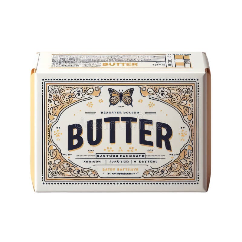 Butter package design stock vector. Illustration of banner - 256557330