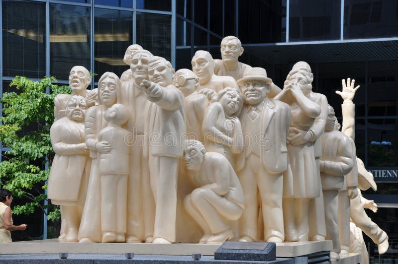 Butter People Statue in Montreal Editorial Stock Photo - Image of ...