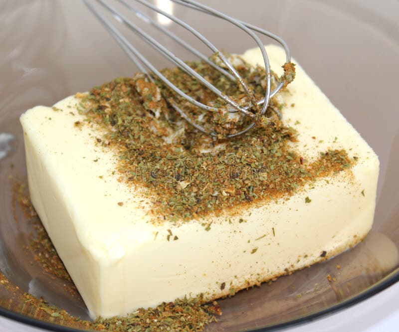 Butter with spices stock photo. Image of buffet, food - 32471836