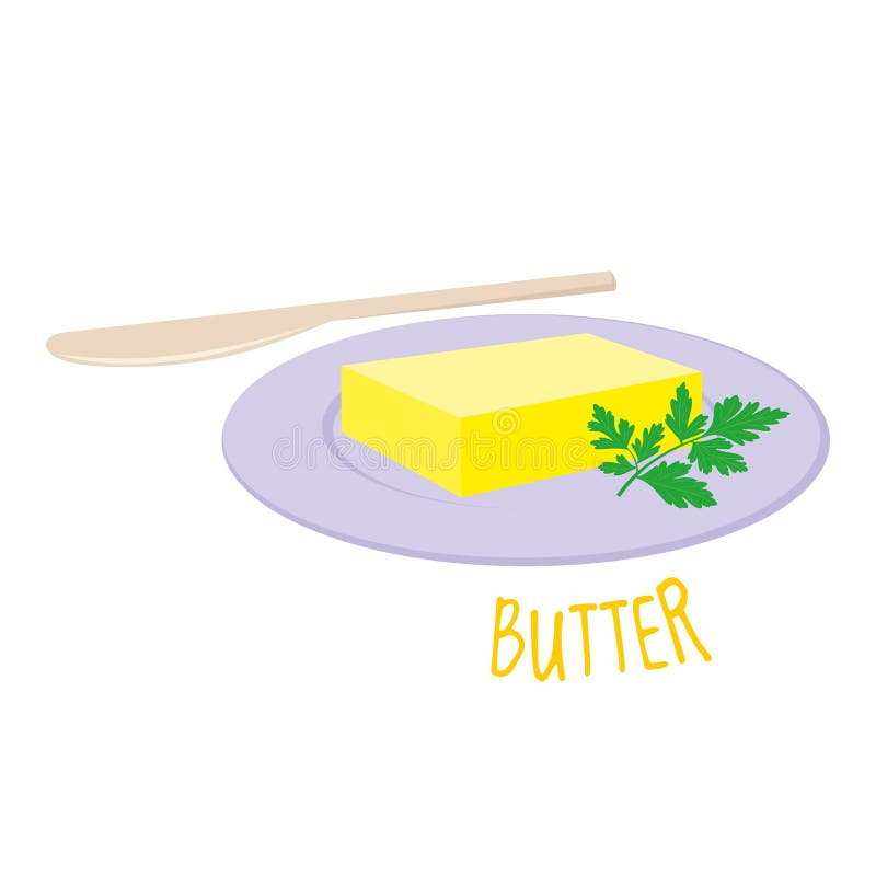 Butter vector illustration stock vector. Illustration of background ...