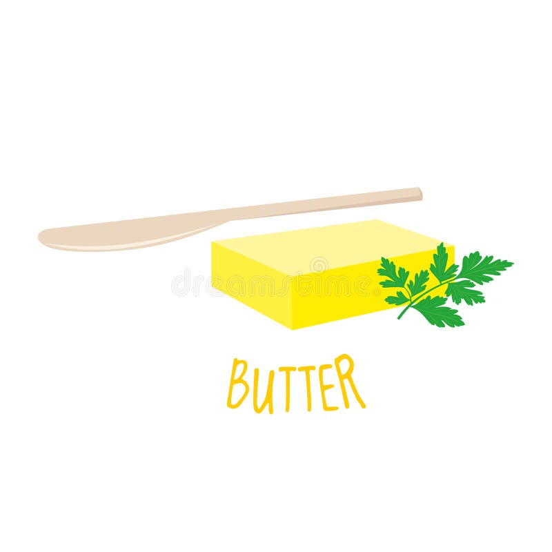 Butter vector illustration stock vector. Illustration of background ...