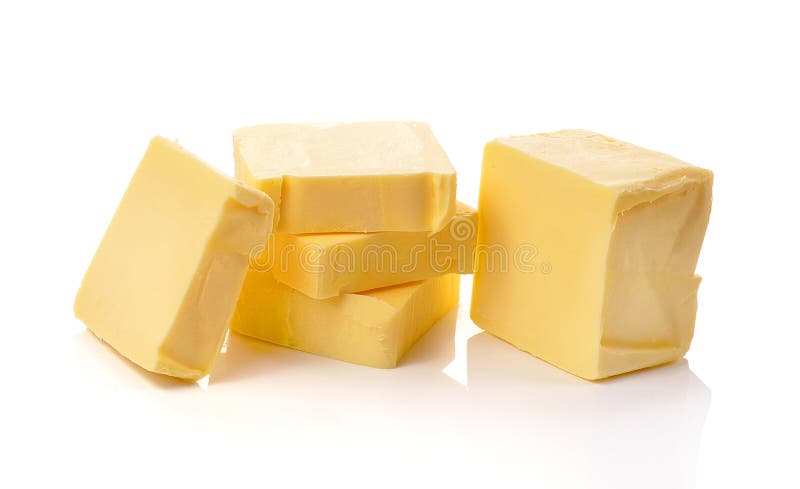 Butter on white background stock photo. Image of food - 118164632