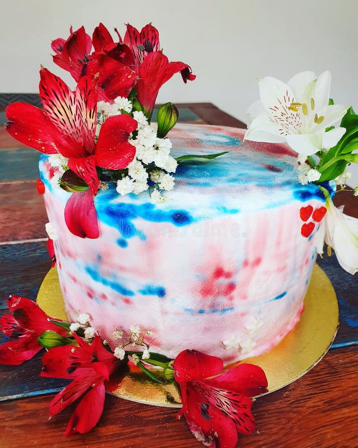 Flower cake pops stock image. Image of icing, cake, green - 23349007