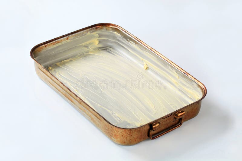 Buttered baking pan stock photo. Image of studio, tray - 60832776