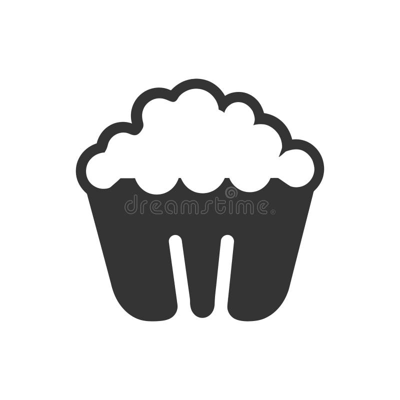 Buttered Popcorn Icon stock vector. Illustration of cinema - 296705547