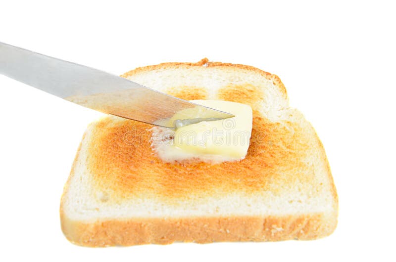 Buttered toast stock image. Image of bread, white, grain - 18404171