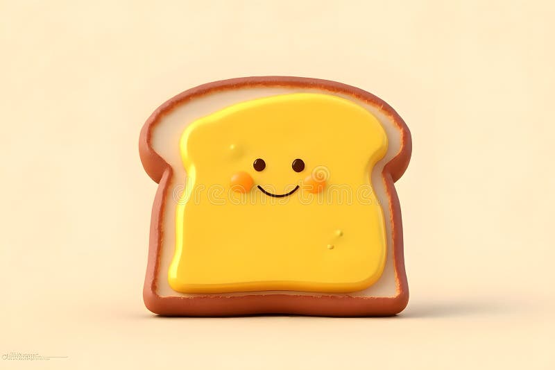 Buttered Toast with Marmite, Ready for Breakfast Stock Illustration ...