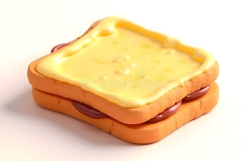 Buttered Toast with Marmite, Ready for Breakfast Stock Illustration ...