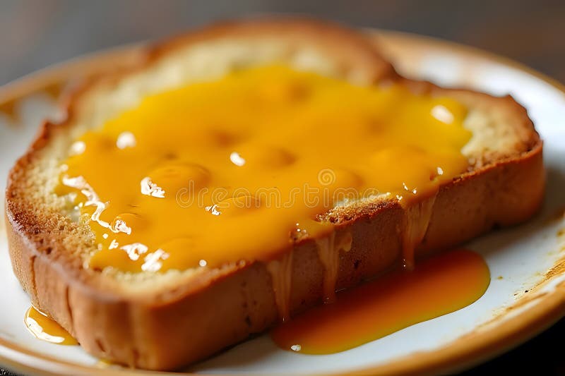 Buttered Toast with Marmite, Ready for Breakfast Stock Illustration ...