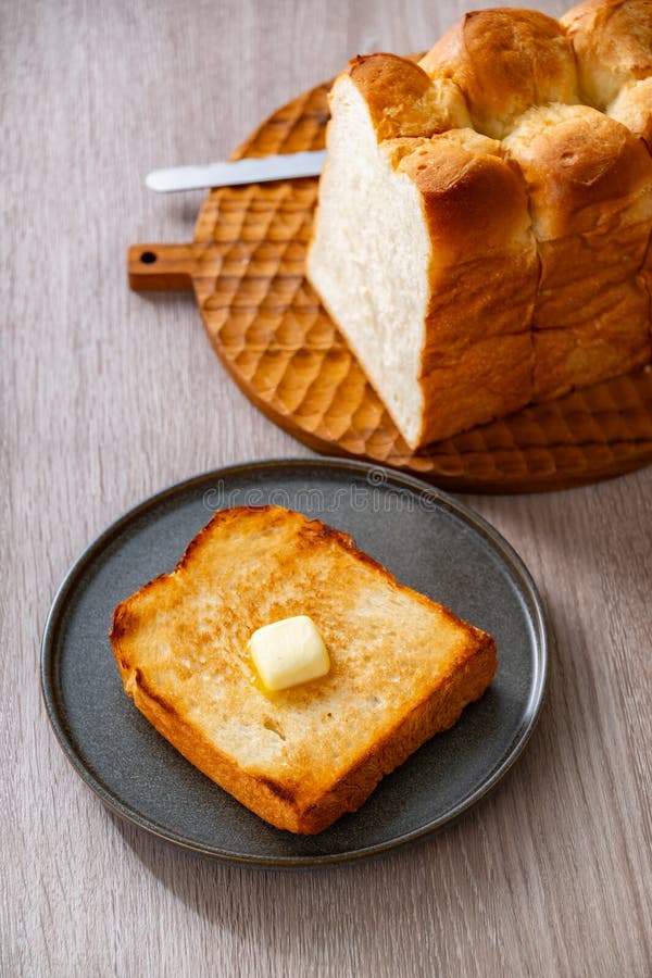 Buttered Toast and White Bread. Stock Image - Image of bread, vegetable ...
