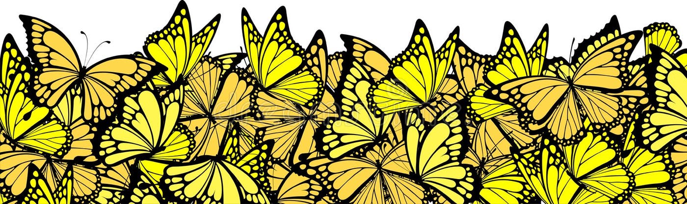 Yellow Border Butterflies Stock Illustrations – 1,840 Yellow Border ...
