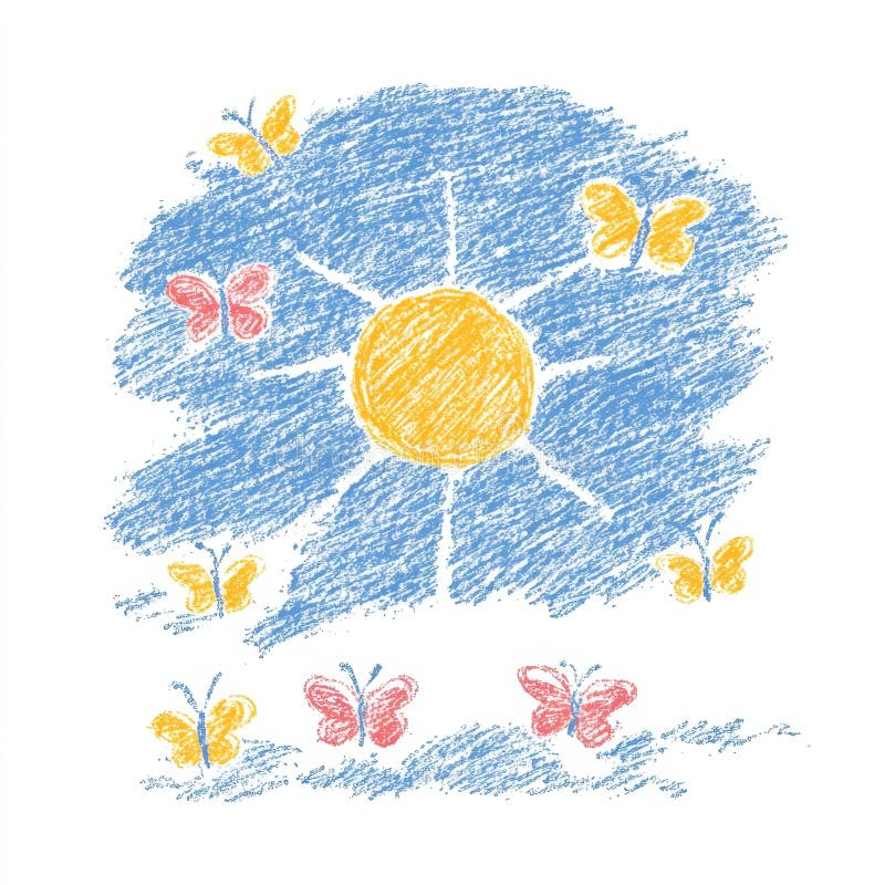 Butterflies Flit Joyfully in the Radiant Spring Sunlight Stock Photo ...