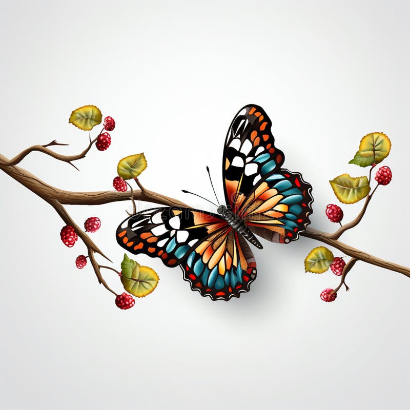 Butterflies in Nature a Reminder of the Beauty of the World Stock ...