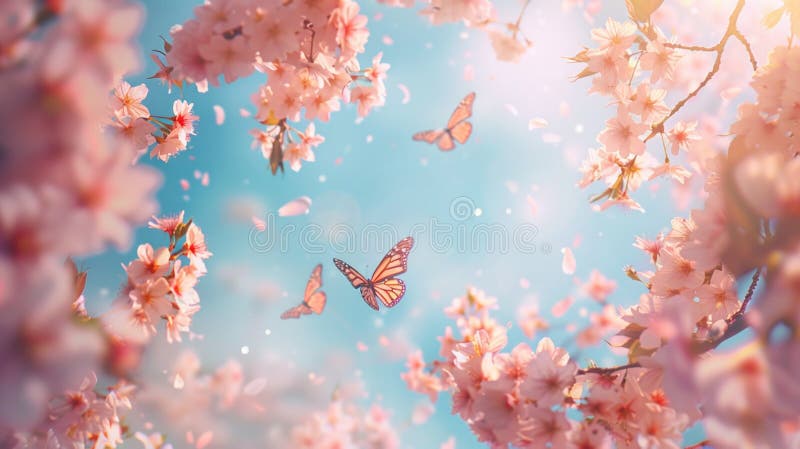 Butterflies near tree stock image. Image of orange, yellow - 375845409