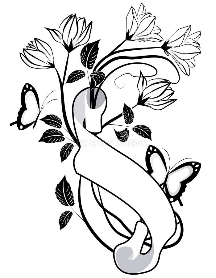 Butterflies with text box stock vector. Illustration of graphic - 352767563