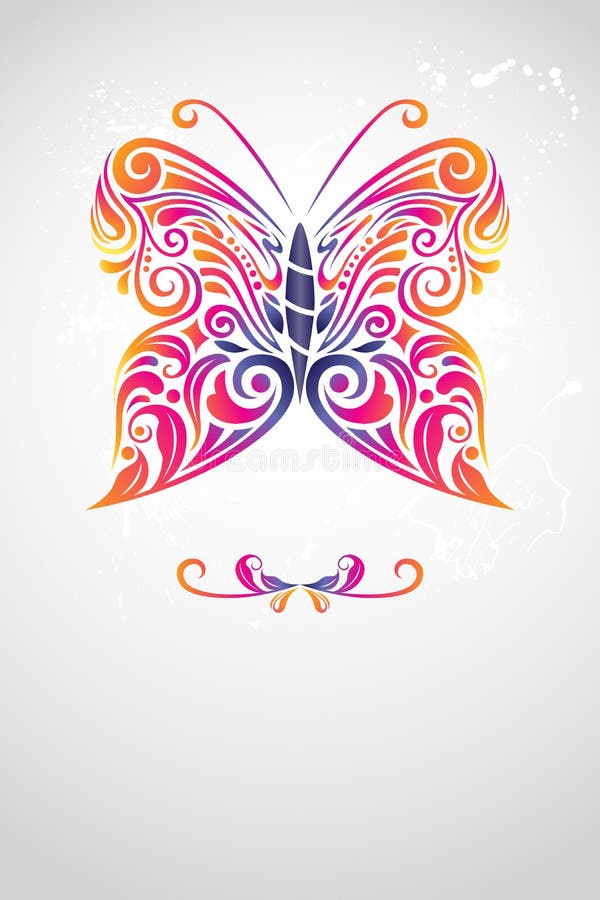 Butterfly abstract stock vector. Illustration of butterfly - 25955229