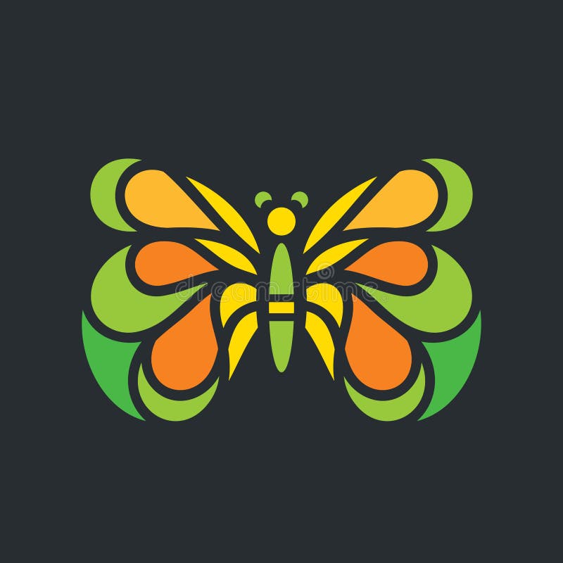 Butterfly abstract sign stock vector. Illustration of flit - 116690796