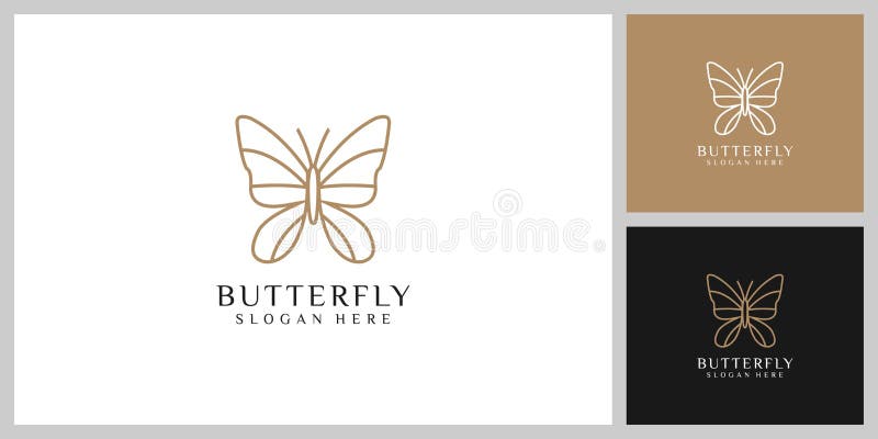 Butterfly Animal Logo Design Vector Stock Vector - Illustration of icon ...