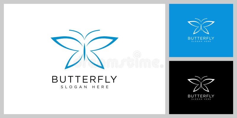 Butterfly Animal Logo Design Vector Stock Vector - Illustration of ...
