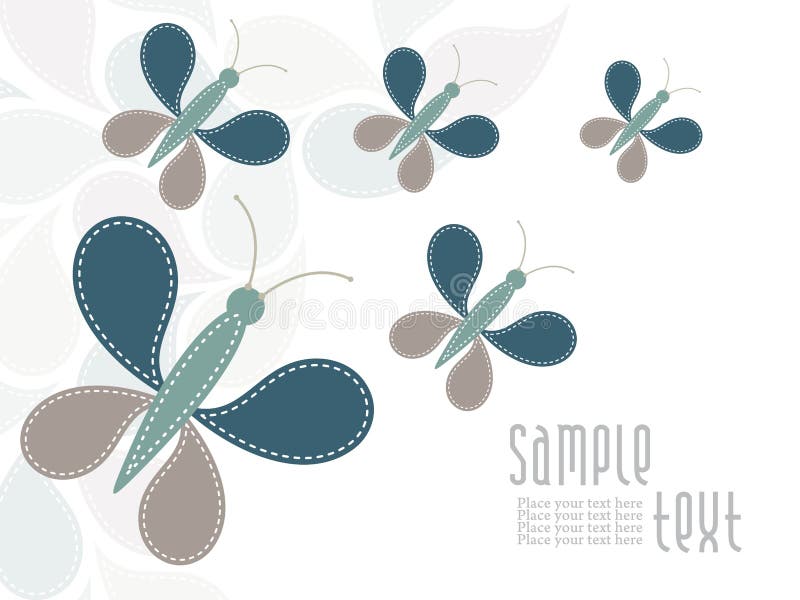 Butterfly Background Design Stock Vector - Illustration of element ...
