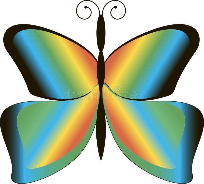Beautiful Bright Multi Colored Wings Stock Illustrations – 167 ...