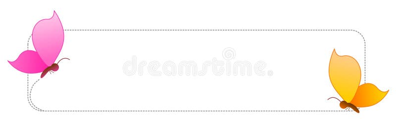 Butterfly border / frame stock vector. Illustration of cartoon - 16175775