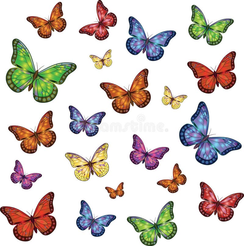 Butterfly stock vector. Illustration of bright, backgrounds - 64833815