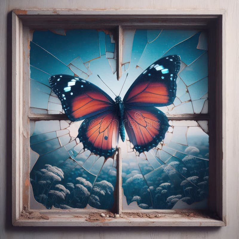 Butterfly in a Broken Window: a Symbol of Freedom through Destruction ...